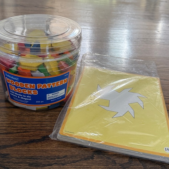 Lakeshore | Toys | Lakeshore Wooden Pattern Blocks Set | Poshmark